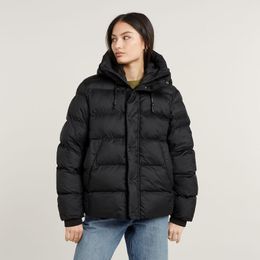 G-Star Raw G-STAR Steppjacke »Whistler Short Puffer wmn« mit Kapuze dk black L L Jacke Whistler Short Puffer von G-STAR