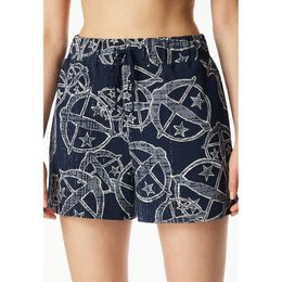 Schiesser Shorts »150 Years« seitliche Taschen, weites Bein, Baumwolle, Bindekordel multicolor 2 44 - N-Gr N-Gr 44 Kurze Damenhose von Schiesser