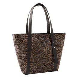 Marco Tozzi Henkeltasche, Damen Umhängetasche, Schultertasche im angesagten Leo-Look leo druck