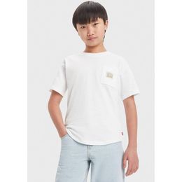 Levi's® kids LEVI'S KIDS T-Shirt »LVB CURVED HEM POCKET TEE« for BOYS bright white 5 (110) 5 (110) Shirt von Levi's Kids