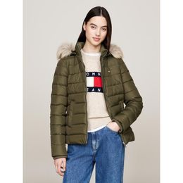 Tommy Jeans CURVE Steppjacke &raquo;TJW BASIC HOODED DOWN JACKET EXT&laquo; mit Kapuze in Gro&szlig;en Gr&ouml;&szlig;en, mit Kapuze Fatigue Green 5XL (50) 5XL (50) Steppjacke...