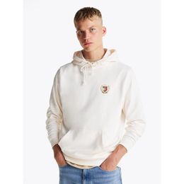 Tommy Jeans Sweatshirt »TJM REG TJ FLAG CREST HOOD EXT« besticktes Markenlogo auf Brusthöhe Ancient White M M Sweatshirt von Tommy Jeans