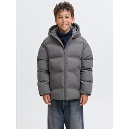 Jack & Jones JACK & JONES JUNIOR Steppjacke »JJESOHO PUFFER HOOD SN JNR« mit Kapuze Castlerock 176 176 Gesteppte Jacke von Jack & Jones Junior