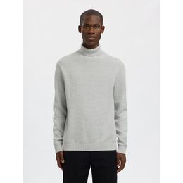 Selected Homme Rollkragenpullover »SLHDANE LS KNIT STRUCTURE ROLL NECK NOOS« Light Grey Melange S S Pullover von Selected Homme