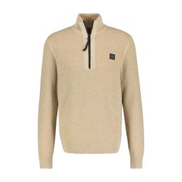 Lerros Troyer mit Logo Stickerei tender beige melange XL XL Troyer von Lerros