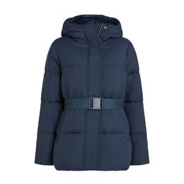 Calvin Klein Jeans Steppjacke »LOGO BELT SHORT PUFFER« mit Kapuze mit Gürtel Ink S (36) S (36) Jacke von Calvin Klein Jeans Womanswear