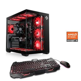 CSL PC &raquo;Vitrum Advanced V24488&laquo; Inkl. RGB Maus und Tastatur Set, WLAN