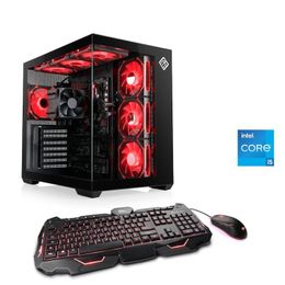CSL PC &raquo;Vitrum Advanced V24465&laquo; schwarz Inkl. RGB Maus und Tastatur Set