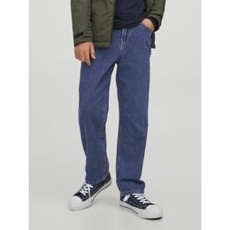 Jack & Jones JACK & JONES JUNIOR Loose-fit-Jeans »JJICHRIS JJORIGINAL SQ 043 JNR« Blue Denim 140 - N-Gr N-Gr 140 Loose-fit-Jeans bietet viel Bewegungsfreiheit...