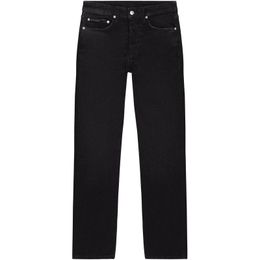 Calvin Klein Jeans Straight-Jeans »STANDARD STRAIGHT« Coinpocket, Logostickerei Denim Black 36 - Länge 32 Länge 32 36 Jeans von Calvin Klein Jeans...