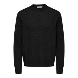 Only & Sons ONLY & SONS Strickpullover &raquo;ONSJAMES RLX CREW KNIT&laquo; Black M M Pullover von Only & Sons