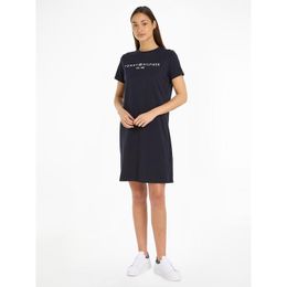 Tommy Hilfiger Shirtkleid »RLX CORP LOGO TSHIRT DRS SS« mit Logoschriftzug Desert_Sky XXL (44) - N-Gr N-Gr XXL (44) Bequemes Shirtkleid aus 100%...