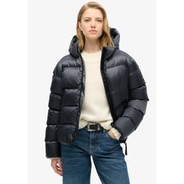 Superdry Steppjacke »HOODED LUXE SPORTS PUFFER« mit Kapuze Ebony Sheen S S Moderne Pufferjacke von Superdry