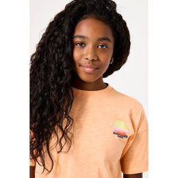 Garcia T-Shirt mit Front- und Backprint for GIRLS coral kiss 176 176 T-Shirt von Garcia for Girls