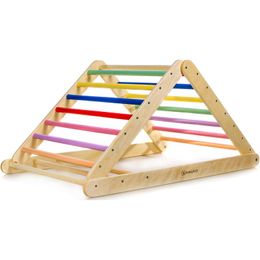 BABYGO Klettergerüst »Woodland Kletterdreieck Triangle, bunt« aus Holz, Made in Europe, FSC - schützt Wald bunt