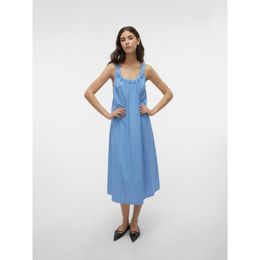Véro Moda VERO MODA Midikleid »VMGILI DETAILED SINGLET DRESS WVN GA« Sommerkleid Provence AOP:Zenia XL - N-Gr N-Gr XL Regular Fit Passform: schmeichelt der...