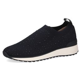 Caprice Slip-On Sneaker, Slipper, Freizeitschuh, Halbschuh mit funkelnden Strass-Steinen dunkelblau 37 37 Modischer Slipper in bequemer Schuhweite