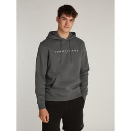 Tommy Jeans PLUS Hoodie »TJM REG LINEAR LOGO HOODIE EXT« in Große Größen, Logodruck Washed Black XXL XXL Hoodie von Tommy Jeans Plus