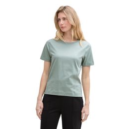 Tom Tailor Rundhalsshirt mit Herzmotiv als Frontprint green mist XXL (44) XXL (44) T-Shirt von Tom Tailor