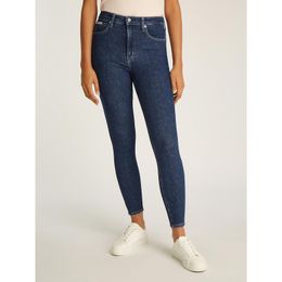 Calvin Klein Jeans Skinny-fit-Jeans »HIGH RISE SUPER SKINNY ANKLE«, in blauer Waschung Denim Dark 30 - N-Gr N-Gr 30 Jeans von CALVIN KLEIN