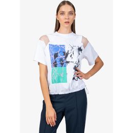 Sportalm KITZB&Uuml;HEL Blusenshirt, mit Tunnelzug am Saum wei&szlig; 36 36 Blusenshirt von Sportalm Kitzb&uuml;hel