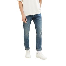 Tom Tailor Denim Slim-fit-Jeans »Piers Slim« mit Stretch used light stone blue denim 36 - Länge 34 Länge 34 36 Schmale 5-Pocket-Jeans von TOM TAILOR