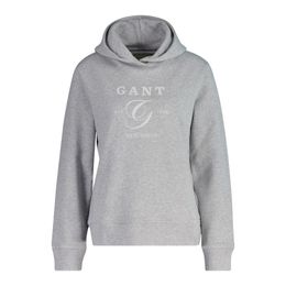 Gant Kapuzensweatshirt »REG GRAPHIC HOODIE«, mit kontrastfarbenen Print auf der Brust LIGHT GREY MELANGE S S Hoodie von Gant