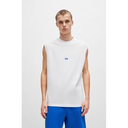HUGO BLUE T-Shirt »Navertz« mit Hugo-Label White100 S S Ärmelloses T-Shirt von Hugo BLUE Menswear
