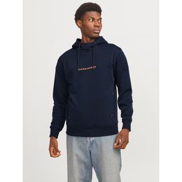 Jack & Jones JACK & JONES Kapuzensweatshirt »JJTREE SWEAT HOOD« Navy Blazer Print:JACK&JONES XS XS Sweater von Jack & Jones