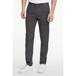 LINDBERGH Chinohose mit modernem Karomuster grey check M - N-Gr N-Gr M Chinohose von LINDBERGH