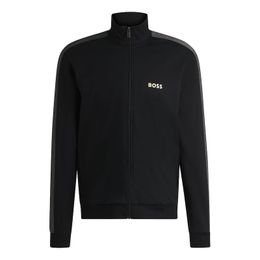 BOSS Sweatjacke »Tracksuit Jacket« mit Reißverschluss am Kragen Black 001 XXL XXL Sweatshirt von BOSS