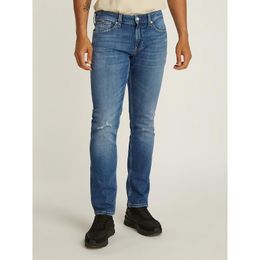 Tommy Jeans Slim-fit-Jeans »Scanton Slim Denim« mit Logostickereien Denim Dark 32 - Länge 30 Länge 30 32 Slim-fit Jeans - Figurbetonend und schmal...