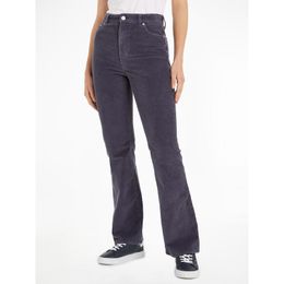 Tommy Jeans Schlaghose &raquo;TJW SYLVIA HR FLARE WASHED CORD&laquo; in dem Trendmaterial Cord Dark Night Navy 33 - L&auml;nge 32 L&auml;nge 32 33 Cordhose "Sylvia" von...