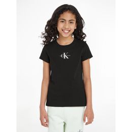 Calvin Klein Jeans T-Shirt »MICRO MONOGRAM TOP« für Kinder bis 16 Jahre Ck Black 4 (104) 4 (104) T-Shirt von Calvin Klein für Kids