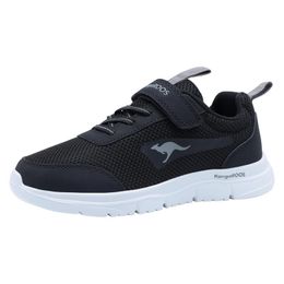 Kangaroos Sneaker »K-ETK Simp EV« jet black/ultimate grey 33 33 Pflegeleichter Sneaker von Kangaroos mit Klettverschluss und Schnürung