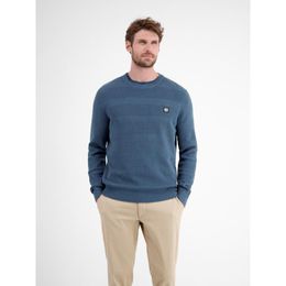 Lerros Strickpullover »Strickpullover für Herren, tonal gestreift« STORM BLUE XL XL Moderne, normale Passform