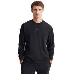 Marc O'Polo MARC O'POLO Longsleeve »Heavy Jersey« Rundhalsausschnitt, Langarm, Baumwolle, Regular Fit dark navy L L Herren Lounge-T-Shirt