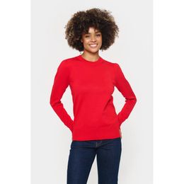 Saint Tropez Rundhalspullover »MilaSZ« Racing Red XL (42) XL (42) Casual Pullover von Saint Tropez