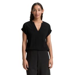 Tom Tailor Kurzarmbluse im Loose Fit deep black 36 36 Bluse von Tom Tailor