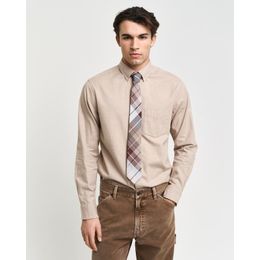 Gant Langarmhemd »REG FLANNEL MELANGE SHIRT« DRY SAND S - N-Gr N-Gr S Hemd von Gant