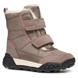 Geox Winterstiefel »J TREKKYUP GIRL B ABX« Klettstiefel, Snowboots, Winterstiefel mit Warmfutter dunkelbeige 24 24 Winterstiefel mit...