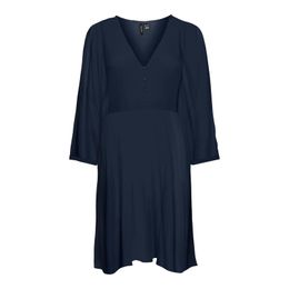 Véro Moda VERO MODA Minikleid »VMMENNY 3/4 SLEEVE SHORT DRESS WWN GA« Sommerkleid navy blazer S - N-Gr N-Gr S Weite 3/4 Ärmel für bequemen Tragekomfort