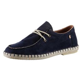VERBENAS Mokassin »TRUMAN HOLE«, Espadrilles, Sommerschuh, Freizeitschuh mit schöner Ziernaht marine 42 42 Bootsschuh mit Perforation