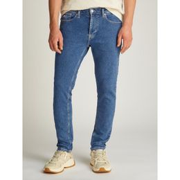 Tommy Jeans Tapered-fit-Jeans &raquo;Austim Slim Tapered&laquo; mit Logostickereien Denim Medium Obermaterial: 98% Baumwolle, 2% Elasthan 33