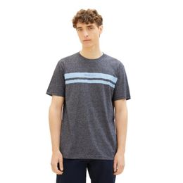 Tom Tailor Denim T-Shirt mit Frontprintlogo sky captain blue S S T-Shirt von Tom Tailor Denim