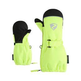 Ziener Fäustlinge »LANUPO-Z AS MITTEN glove« poison yellow 1 atmungsaktive, wasser- und winddichte AQUASHIELD Membran