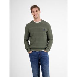 Lerros Strickpullover »Strickpullover für Herren, tonal gestreift« NORDIC OLIVE XL XL Moderne, normale Passform