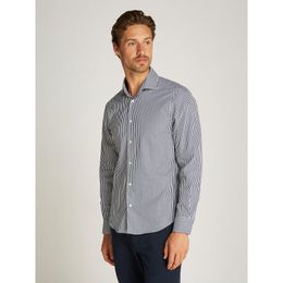 Tommy Hilfiger Langarmhemd »FLEX POPLIN CLASSIC STP RF SHIRT« mit Sreifenmuster Sweet Blue / Optic White XL - N-Gr N-Gr XL Langarmhemd von TOMMY...