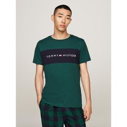 Tommy Hilfiger Underwear T-Shirt »SS T-SHIRT BLOCK LOGO« mit Farbeinsatz, mit Logoschriftzug Ornamental Green XXL (56) XXL (56) T-Shirt von TOMMY...