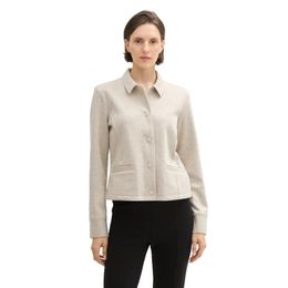 Tom Tailor Jerseyblazer mit Taschen dusty beige melange S (36) S (36) Piqué Blazer von Tom Tailor